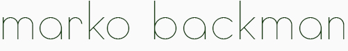 Marko Backman